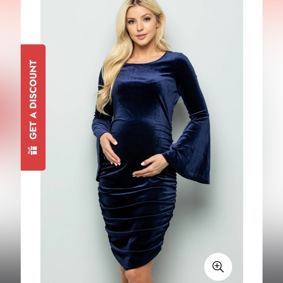 Other | Velvet Maternity Dress | Poshmark